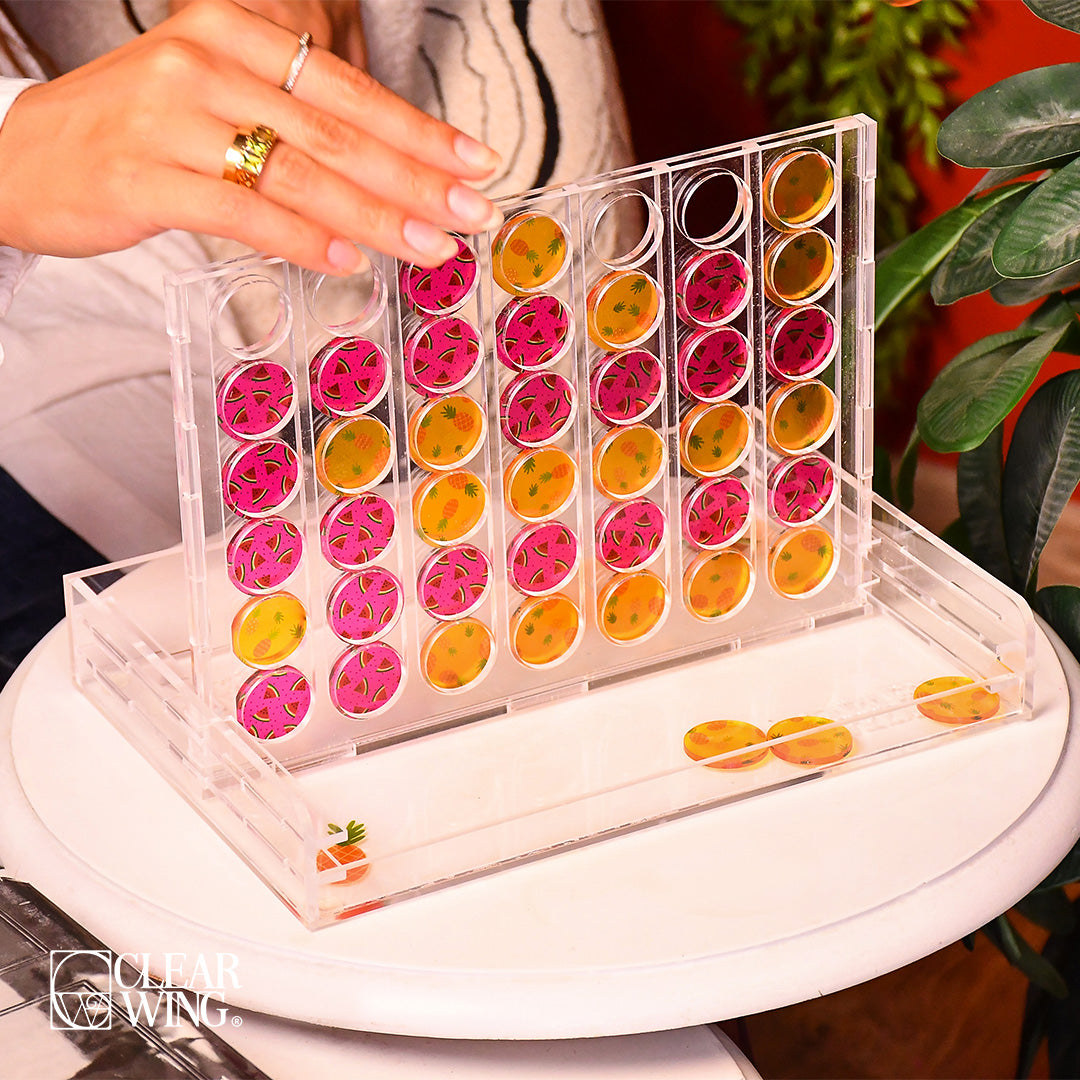 Acrylic Plexi Game Connect 4 – Clearwing Production