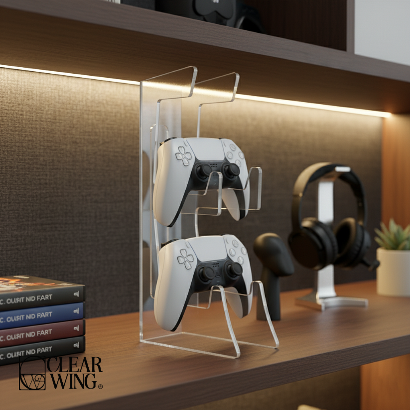 Acrylic Plexi Controller Stand PS4, PS5 – Clearwing Production