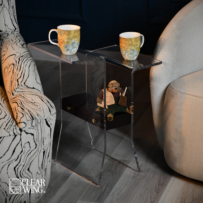 Acrylic Plexi Duo Side Table – Clearwing Production