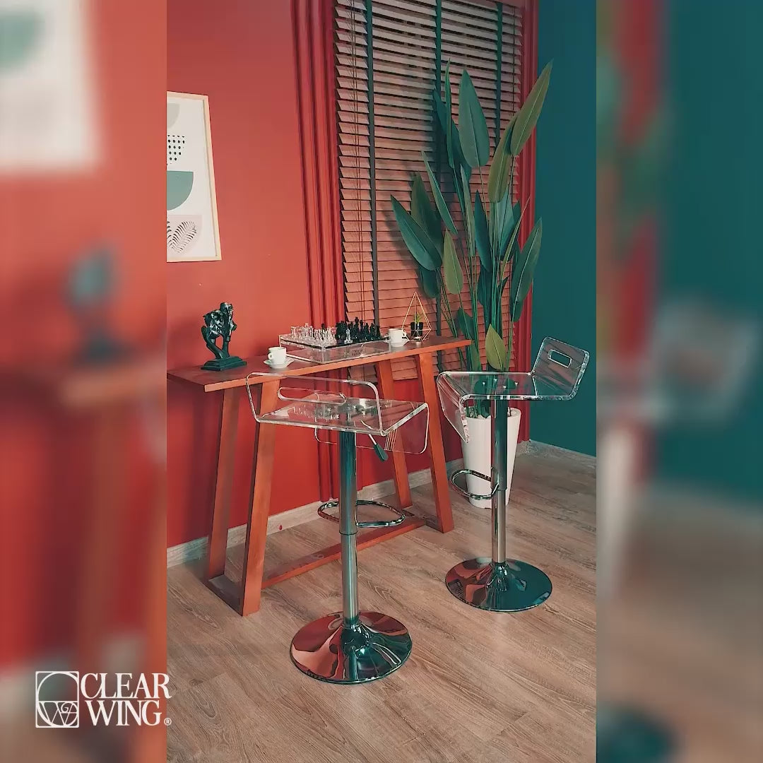 Acrylic plexi bar chair – Clearwing Production