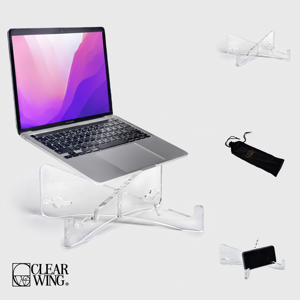 Acrylic Plexi Laptop Stand (Portable) – Clearwing Production